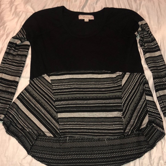 Vintage Havana | Tops | Vintage Havana Black Pattern Oversize Top ...